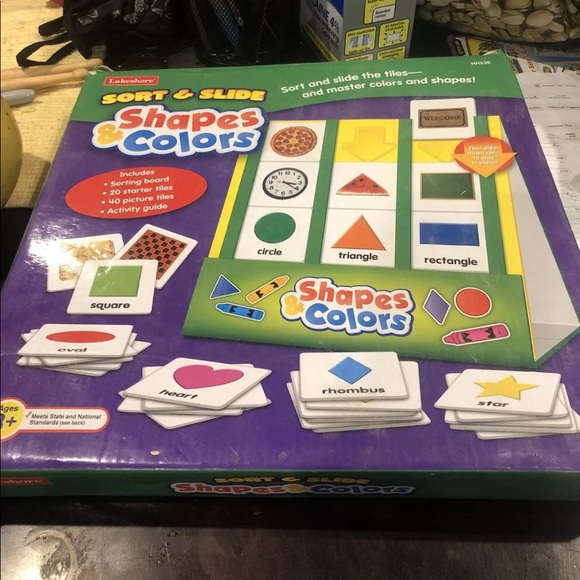 Lakeshore | Toys | Lakeshore Sort And Slide Shapes Colors Complete ...